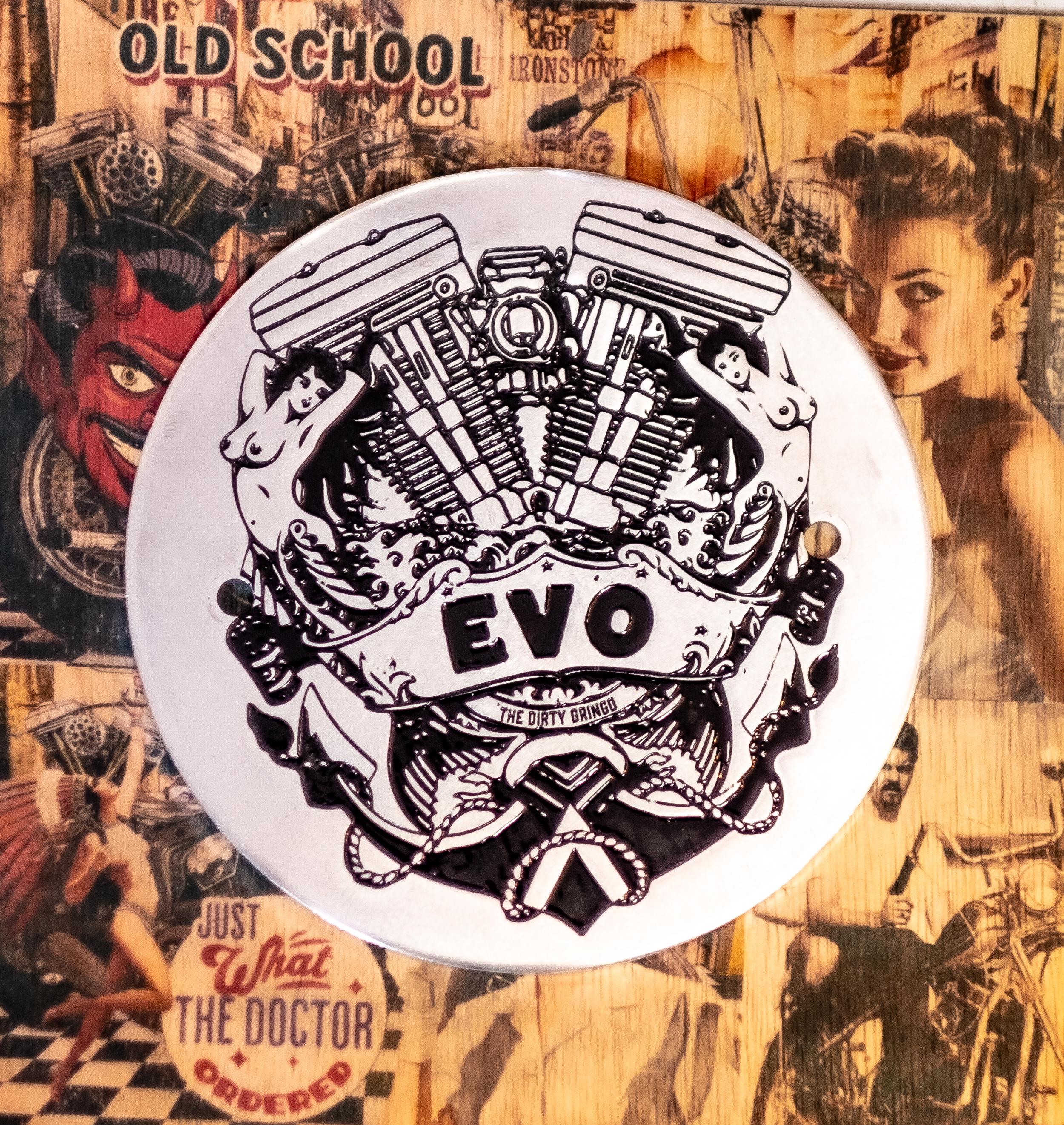 Evo Evolution Engraved Art Deco Flash Tattoo Air Filter Air Cleaner ...