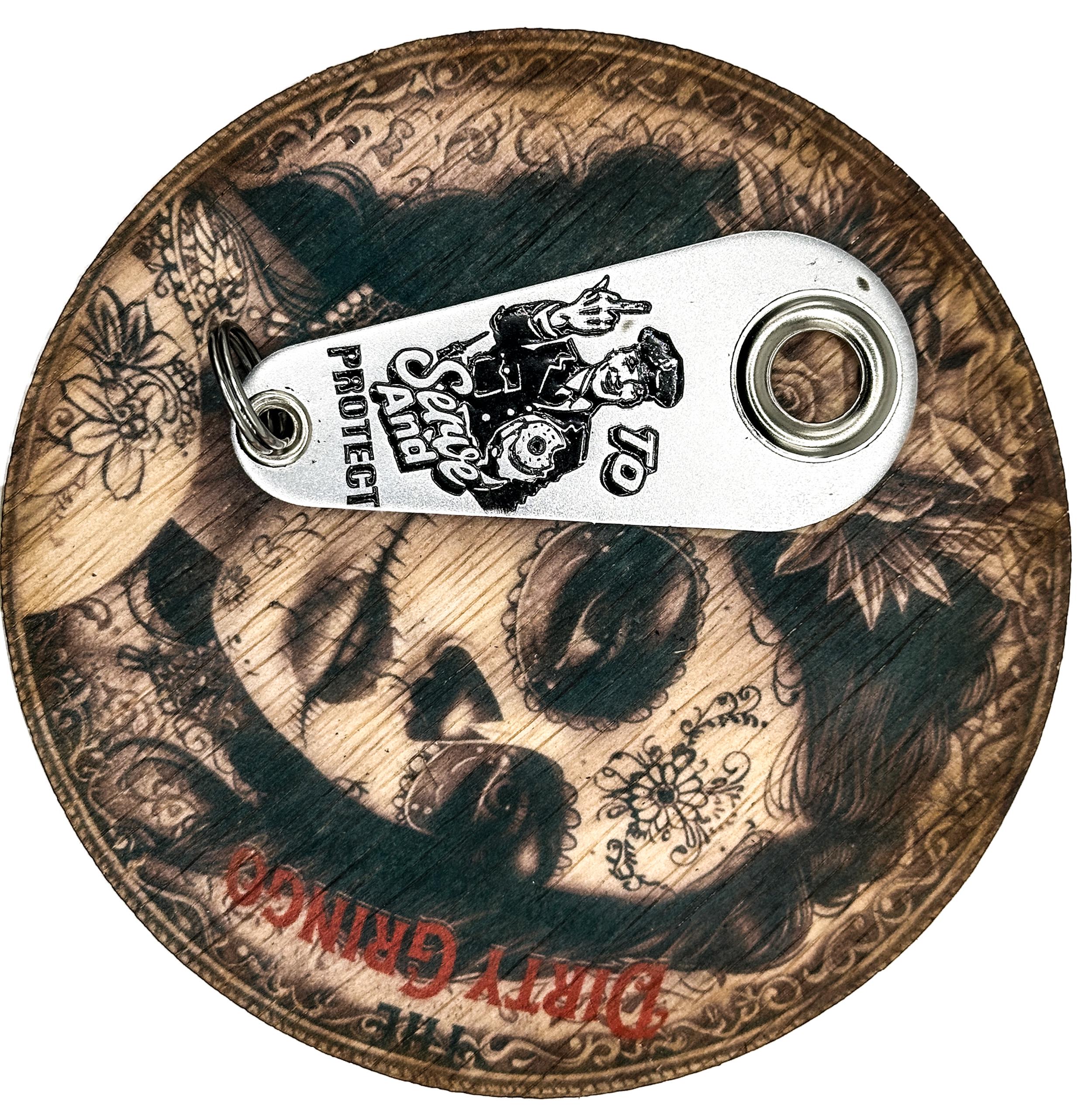 Police Special Middle Finger Donut Motorcycle Gremlin Bell Hanger Retro ...