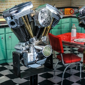 Downward Spiral Brass Shovelhead Evo Points Timing Timer Cover Harley ...