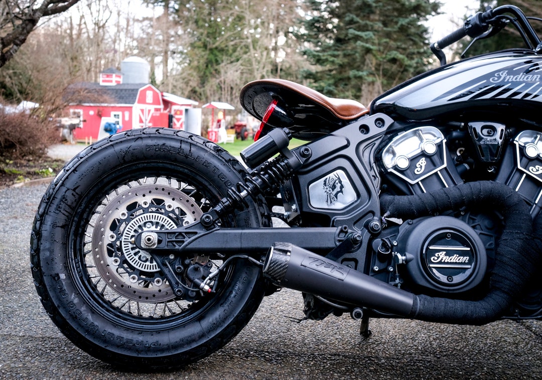 Indian Scout & Bobber Close-off Plate Frame Cover Fender Eliminator Kit ...