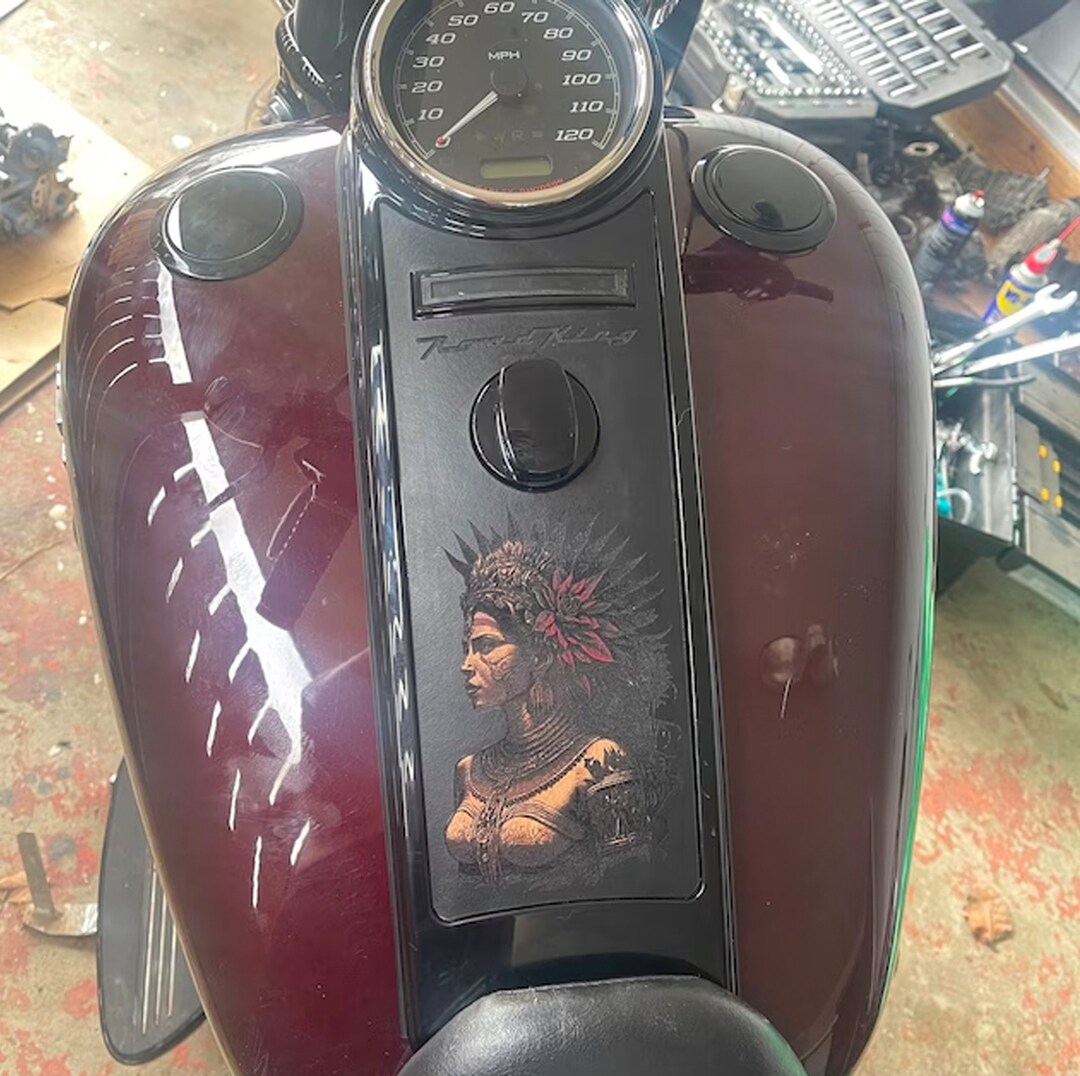 Aztec Warrior Princess Chicano Vicla Engrave Leather 2008-2022 Road ...