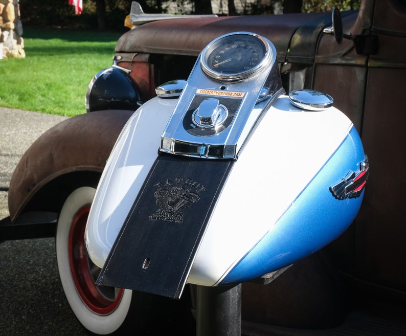 Harley Davidson Leather Fuel Gas Tank Panel Bib Fat Boy - Etsy Australia