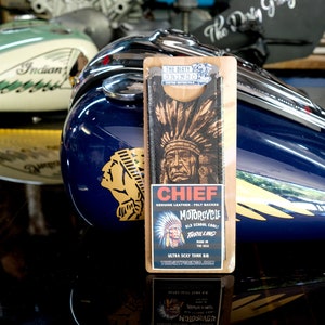 Custom Leather Indian Chief Touring Motorcycle Gas Tank Bib Warrior ...