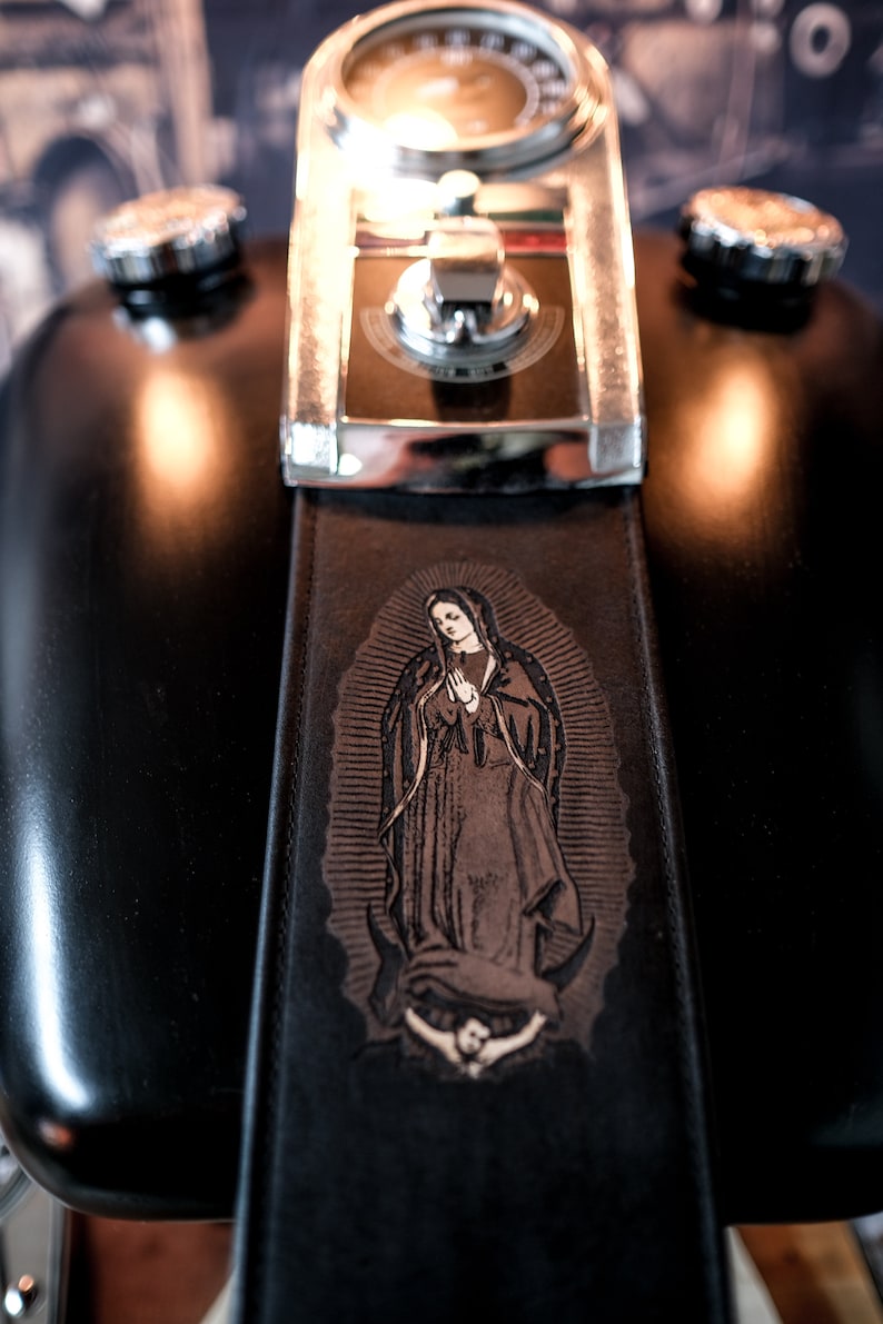 Harley Davidson Our Lady of Guadalupe Leather Gas Tank Panel - Etsy