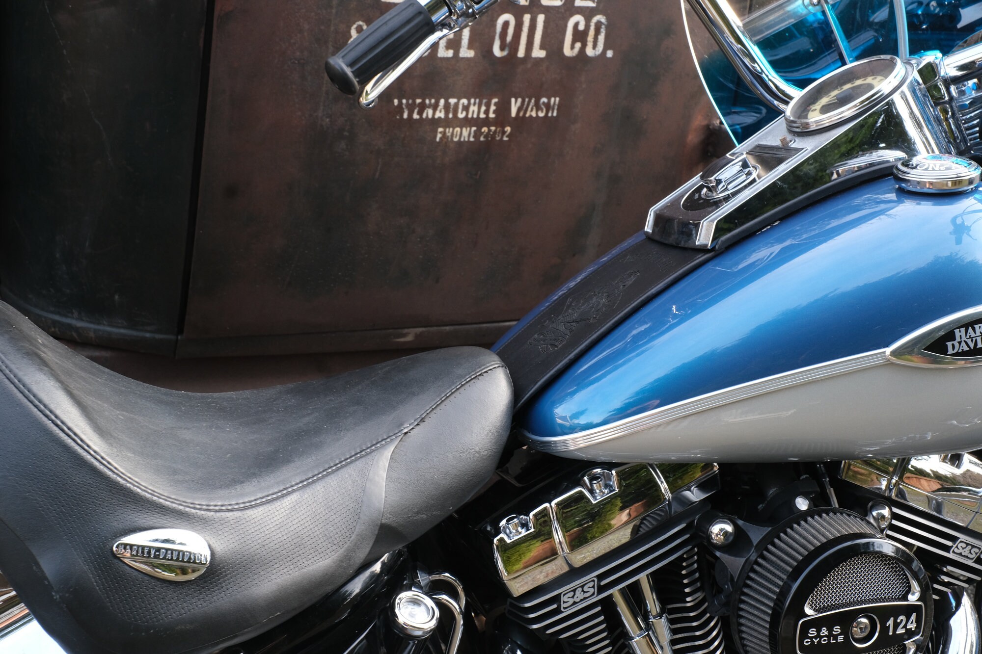 Harley Davidson Leather Gas Tank Panel Bibthe Devils Hand - Etsy