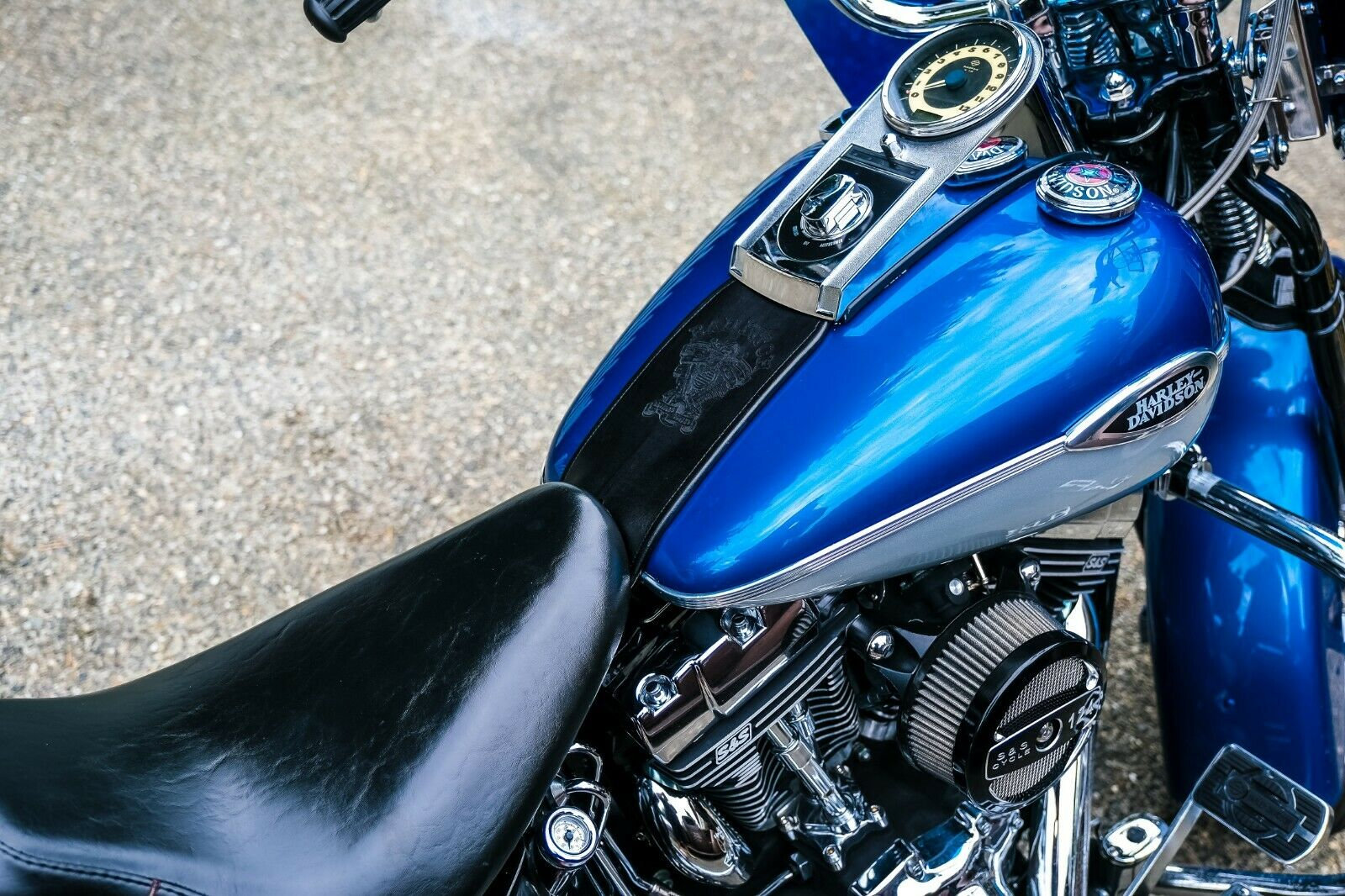 Harley Davidson Leather Gas Tank Panel Bib Bad Bitch V-twin - Etsy