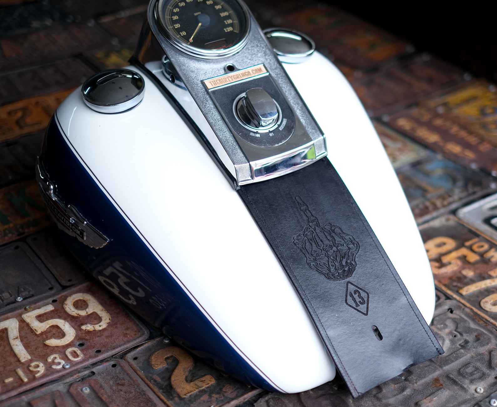 Harley Davidson Leather Gas Tank Panel Bib Softail 13 | Etsy