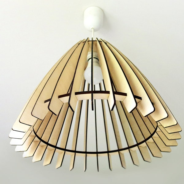 Laser Cut Wood Lamp - Etsy