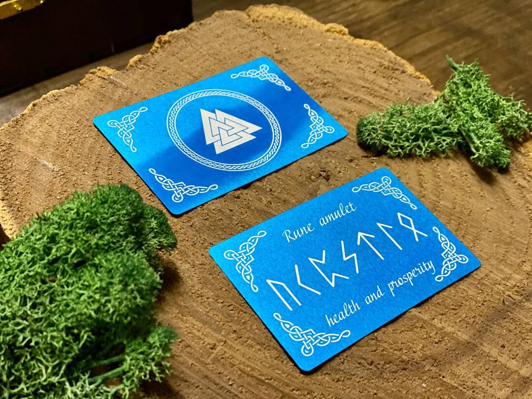 Health & Prosperity Talisman Runes Mystic Cards for - Etsy
