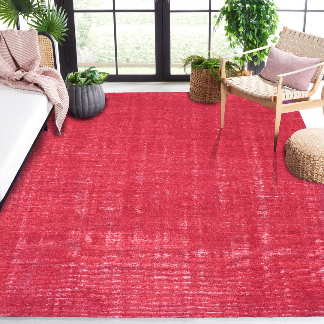 Red Rugs for Living Room - Etsy