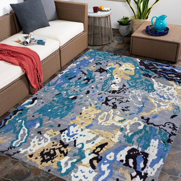 Abstract Rug - Etsy