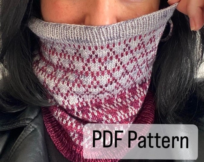 Winter Peaks Cowl PDF Knitting Pattern - Digital Download. Beginner ...