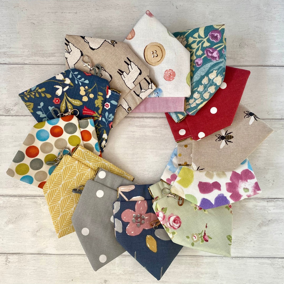 Notion Pouch With Secure Flexi Snap Frame and Side Clip Various Prints ...