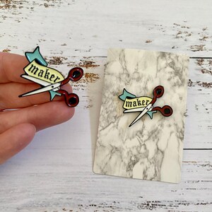 Craft Theme Enamel Pins/badge Several Designs to Select From. Pin ...