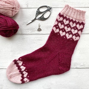 Heart Warming Socks - PDF Knitting Pattern - Digital Download. Sock ...