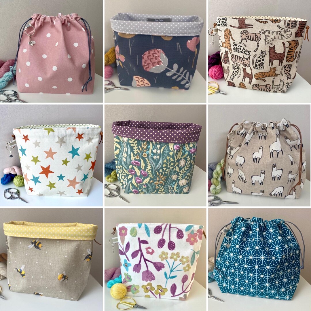 Small Craft Project Bag: Various Prints Available. Perfect for Storing ...