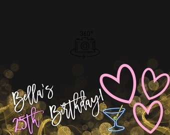Wedding Engagement Overlay 360 Photo Booth Overlay Birthday Filter Bday ...