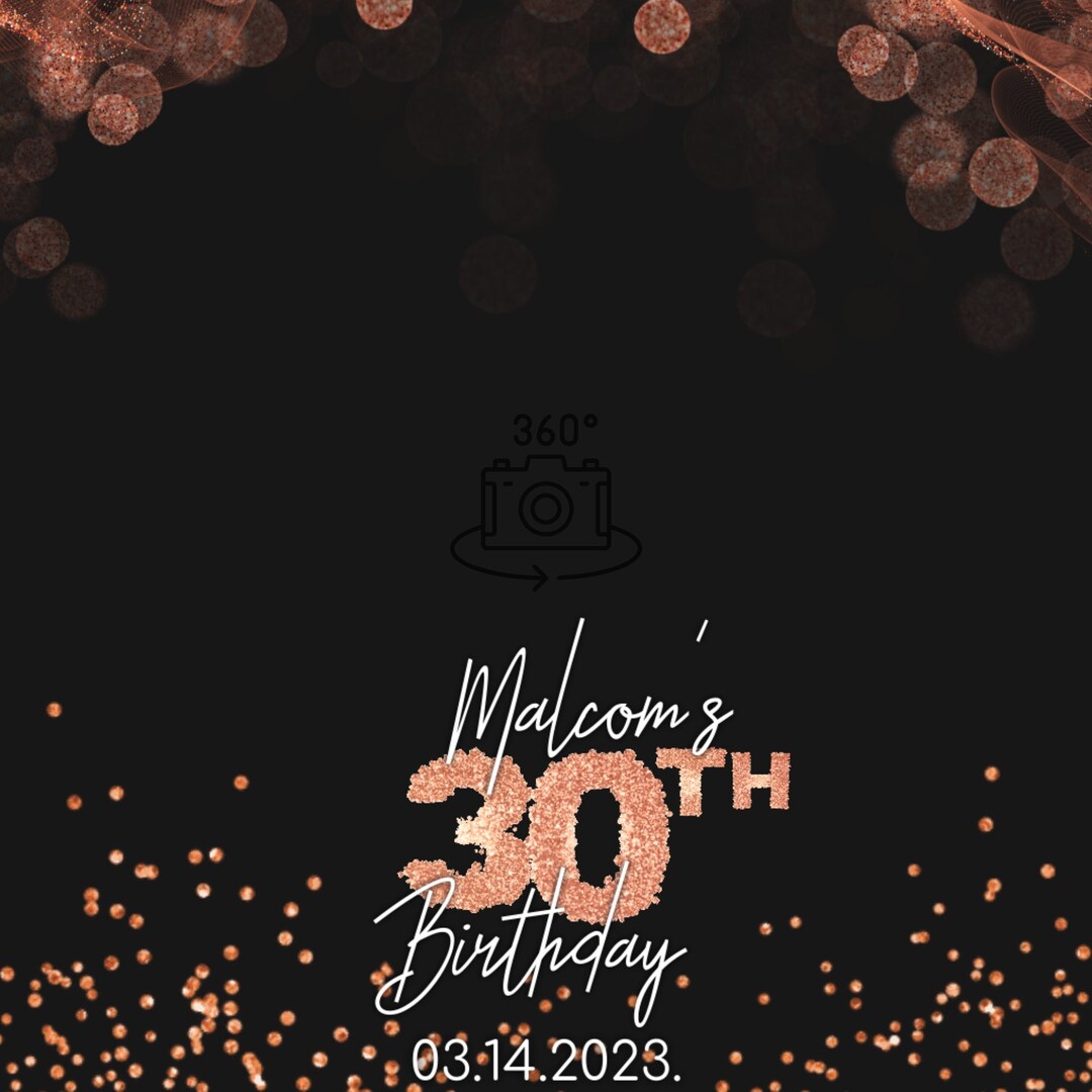 Birthday 360 Video Photo Booth Overlay Touchpix Overlay Bday Photo ...