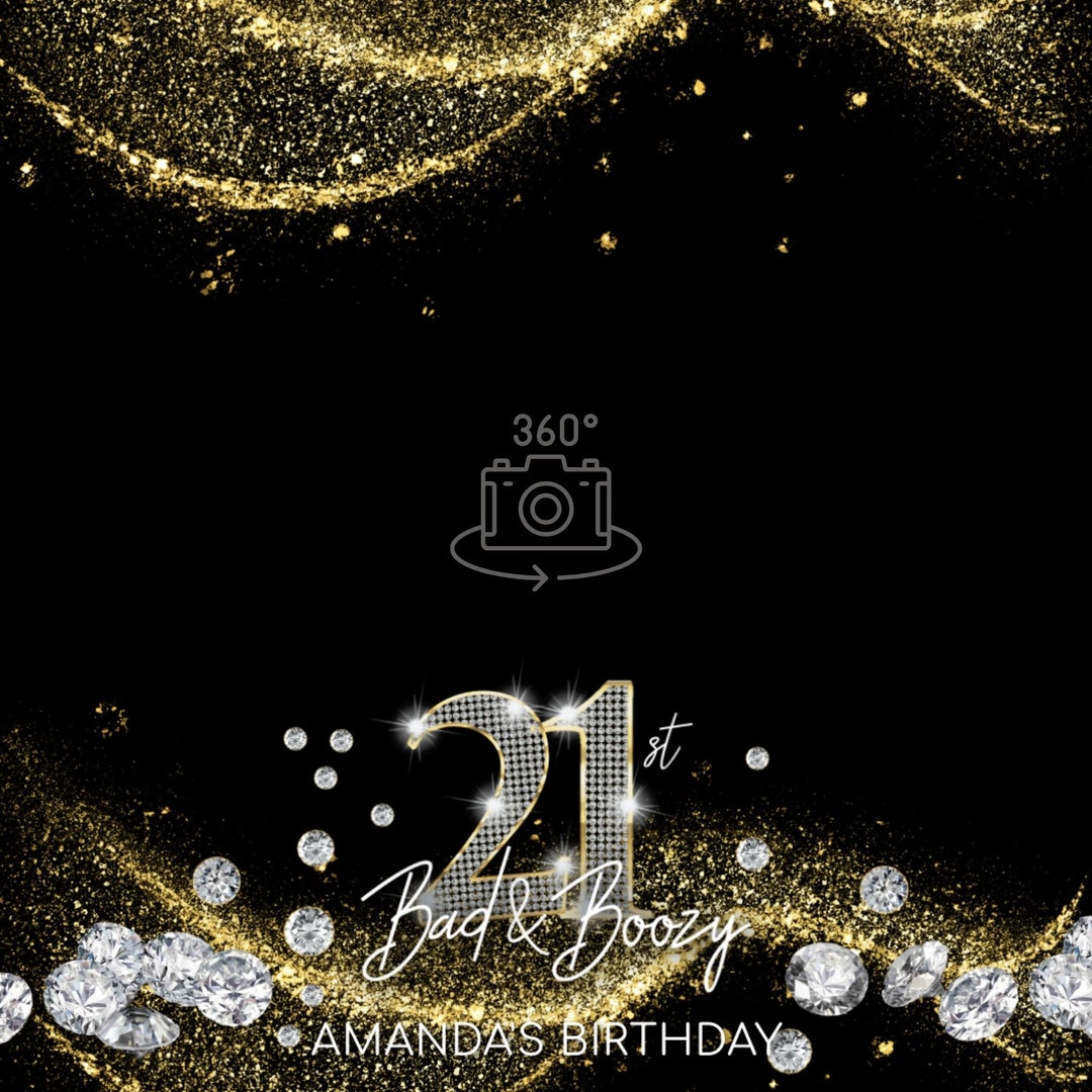 Editable 360 Video Photo Booth Overlay Birthday Filter Bday Photo Booth ...