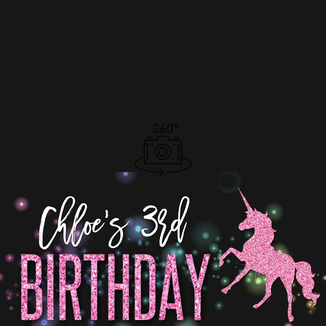 Birthday 360 Video Photo Booth Overlay Touchpix Overlay Bday - Etsy