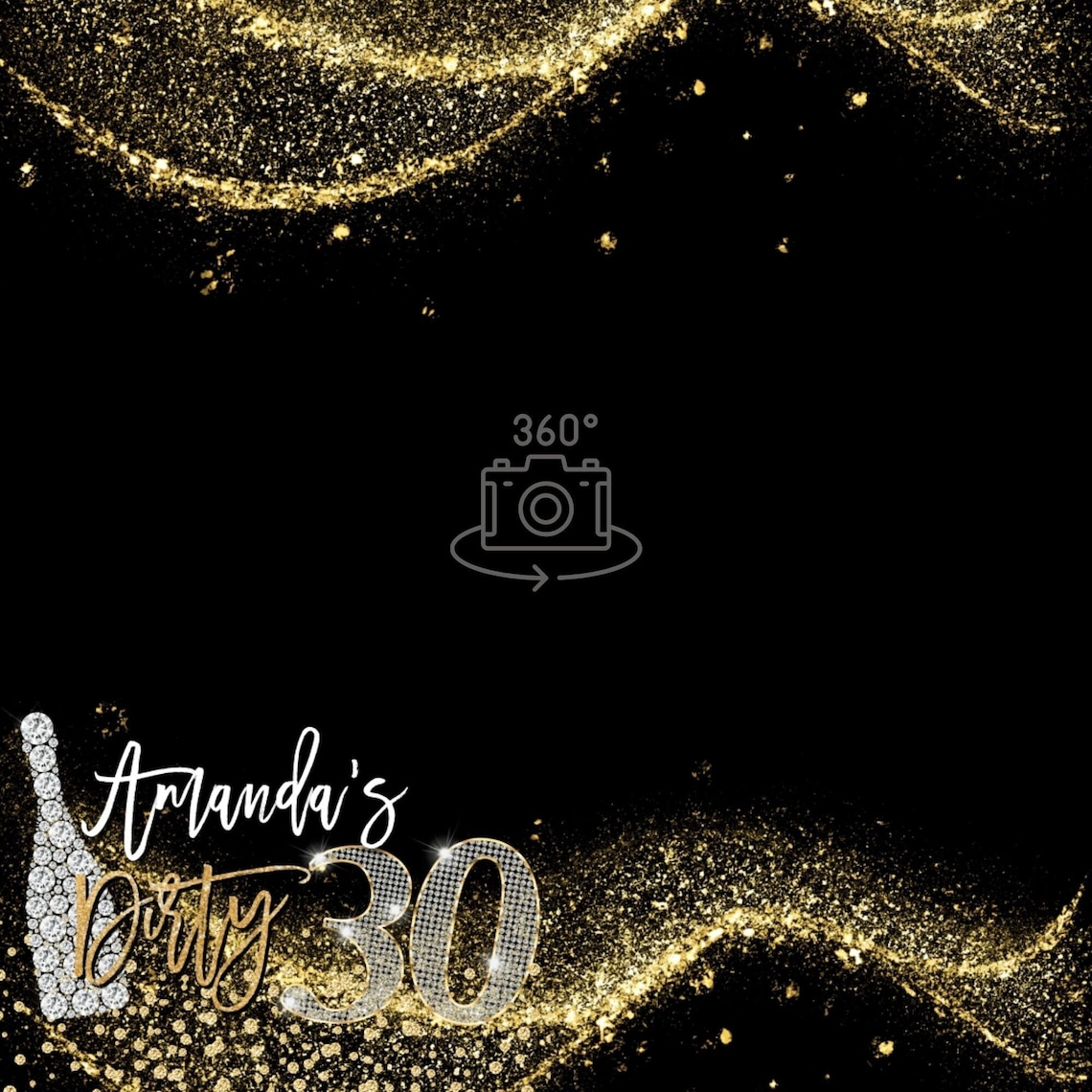 Editable 360 Video Photo Booth Overlay Birthday Filter Bday - Etsy
