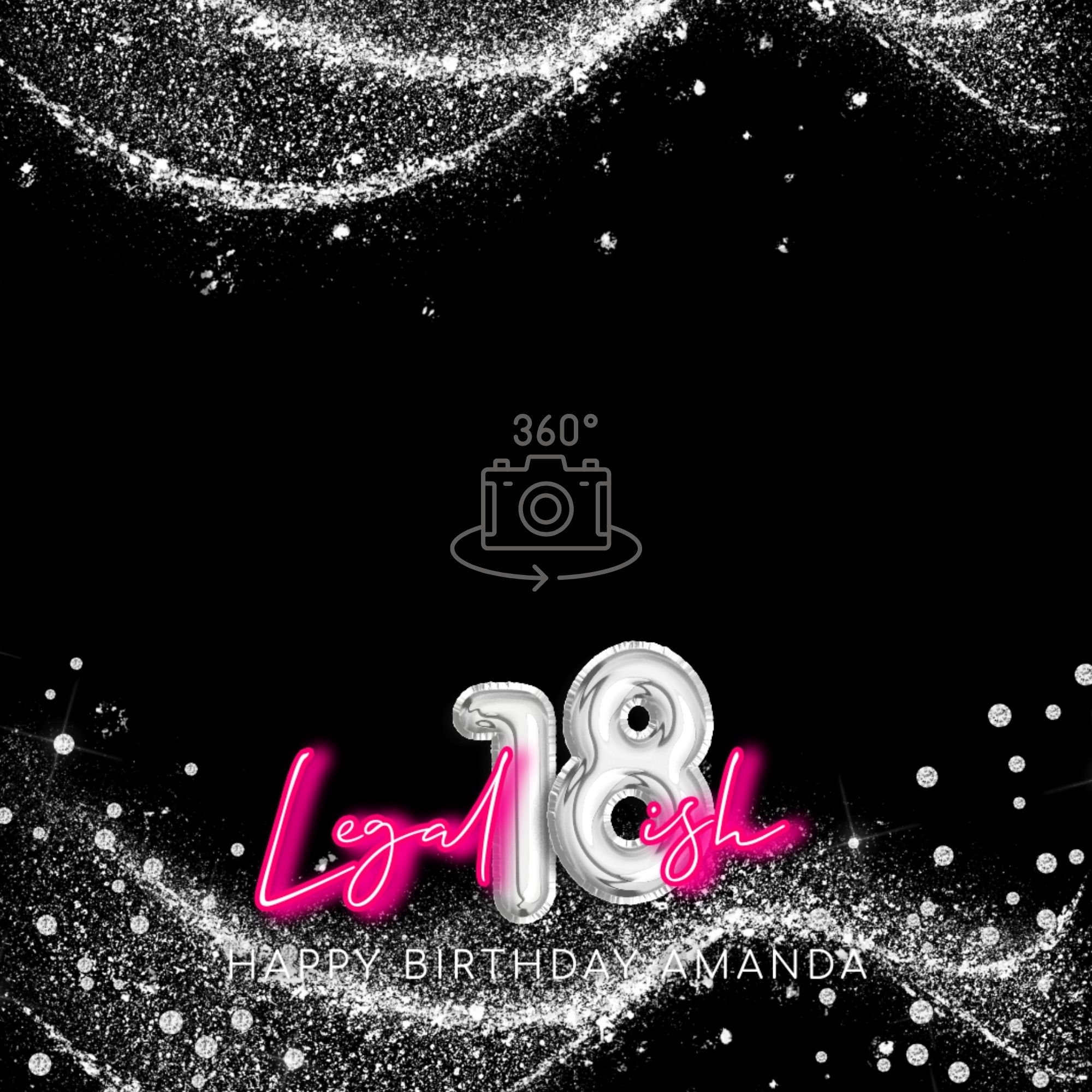Birthday 360 Video Photo Booth Overlay Touchpix Overlay Bday - Etsy