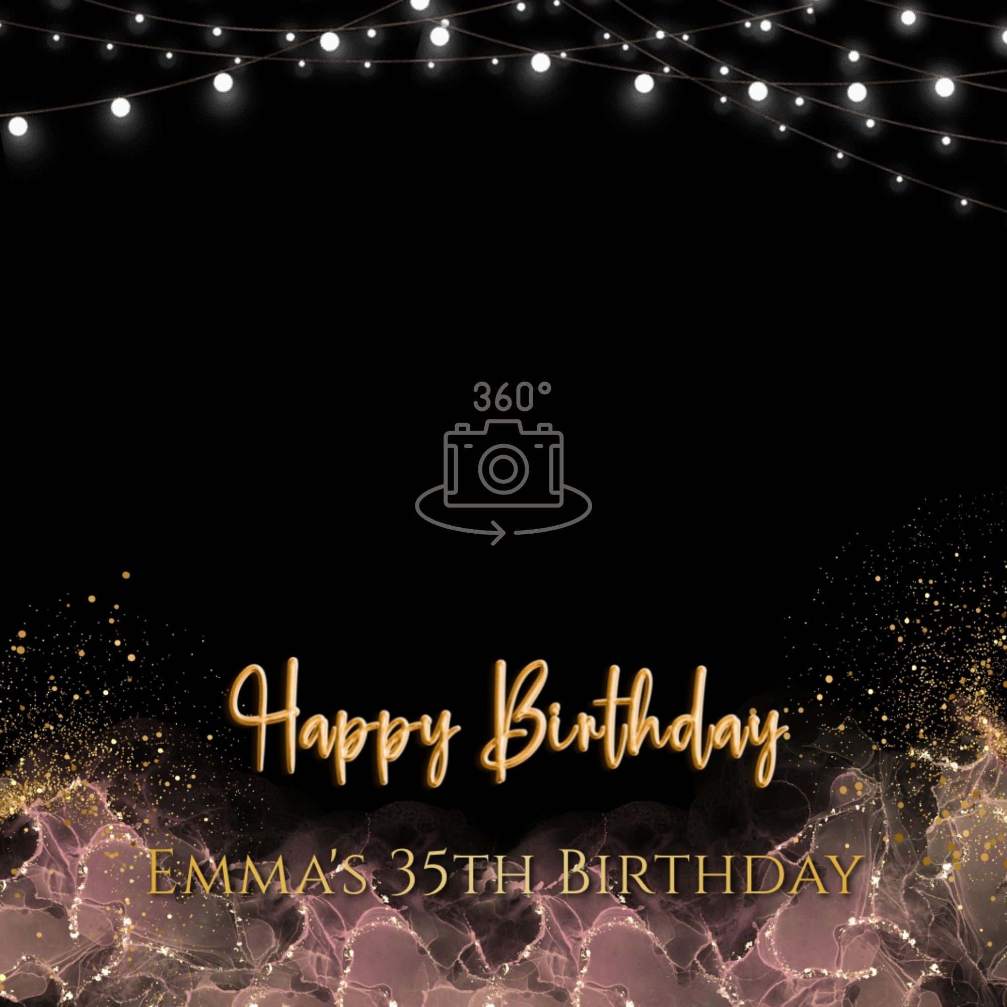 Birthday 360 Video Photo Booth Overlay Birthday Filter Bday Photo Booth 360 Rotating Video Slow ...