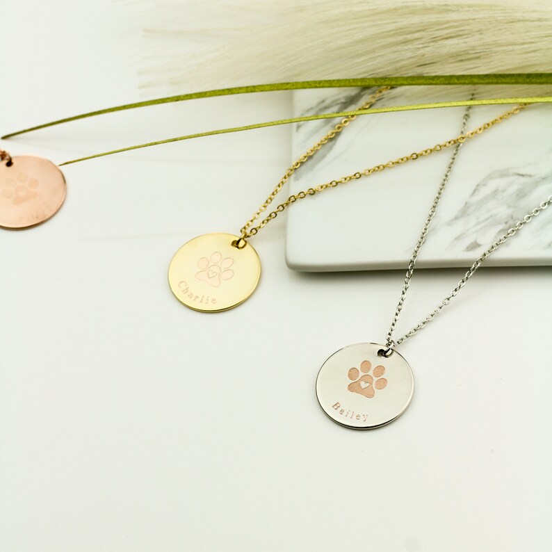 Personalized Necklace Pet Cat Necklace Personalized Gift for - Etsy