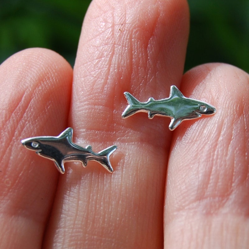 Shark Earrings - Etsy