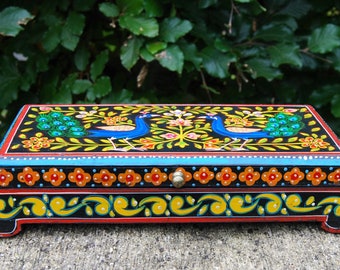 Hand Painted Wood Box - Etsy