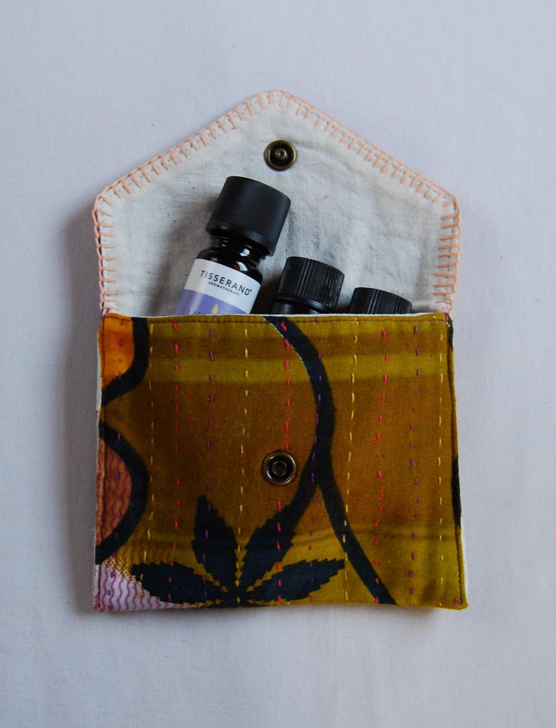 Small Essential Oil Pouch, Roller Bottle Bag, Tincture Carrying Case ...