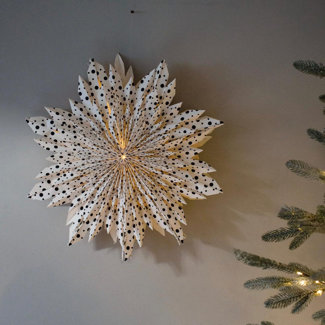 Handmade Giant Paper Star Snowflake 60cm Christmas Decoration, Paper ...