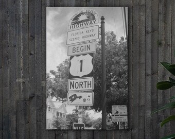 Florida US Route 1 Highway Marker Road Sign Key West Overseas - Etsy UK