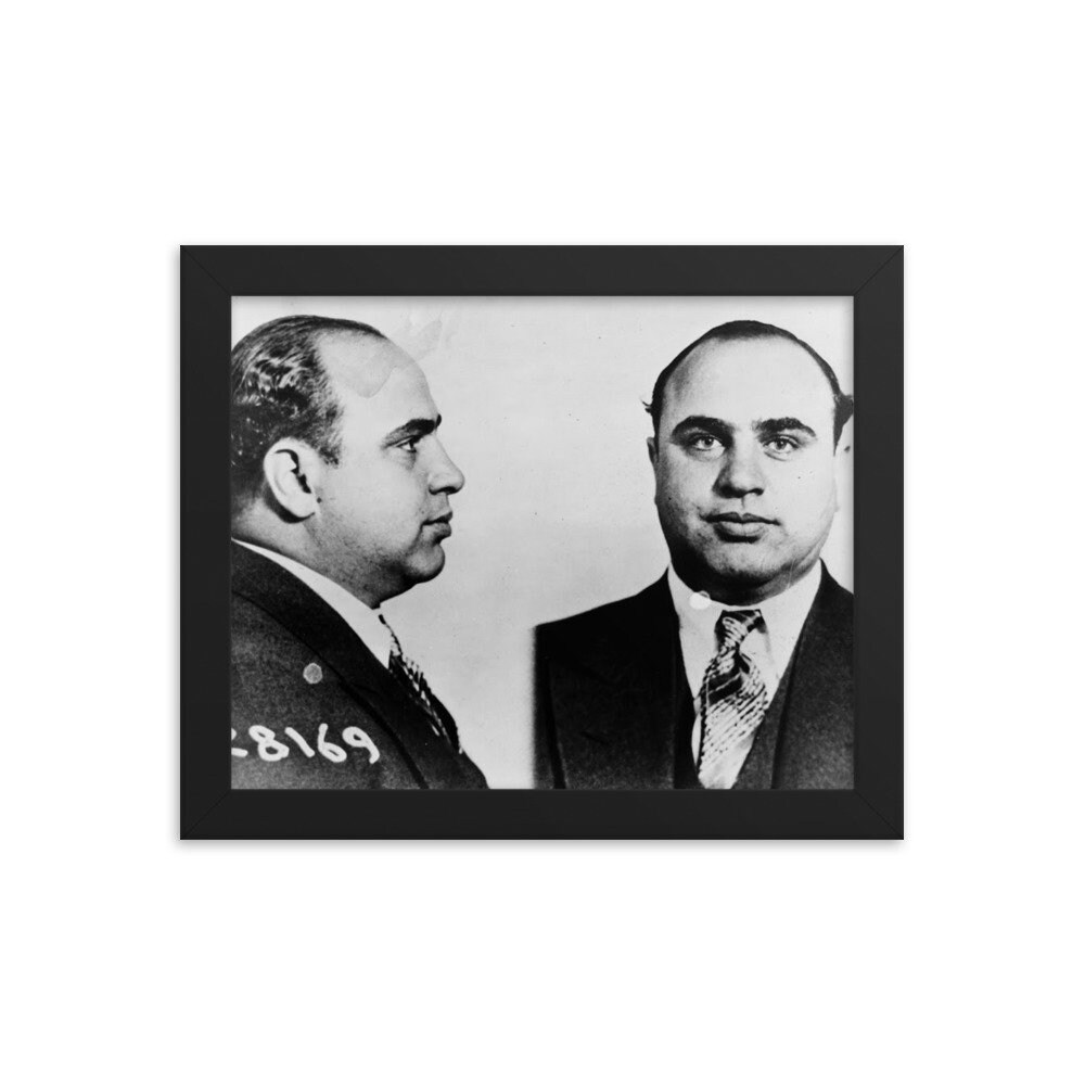 Al Capone Mugshot Framed Gangsters Dillinger Public Enemy - Etsy