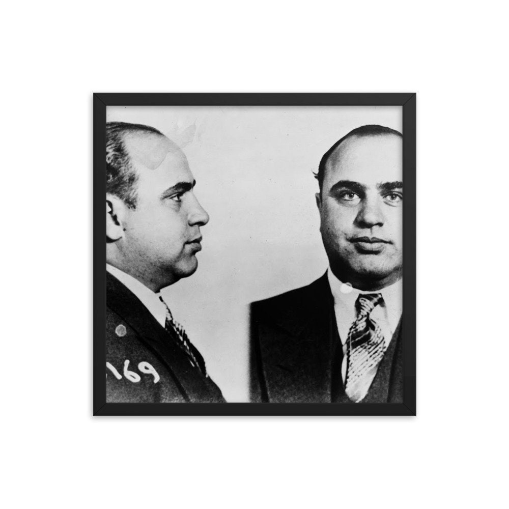Al Capone Mugshot, Framed, Gangsters, Dillinger, Public Enemy Era ...