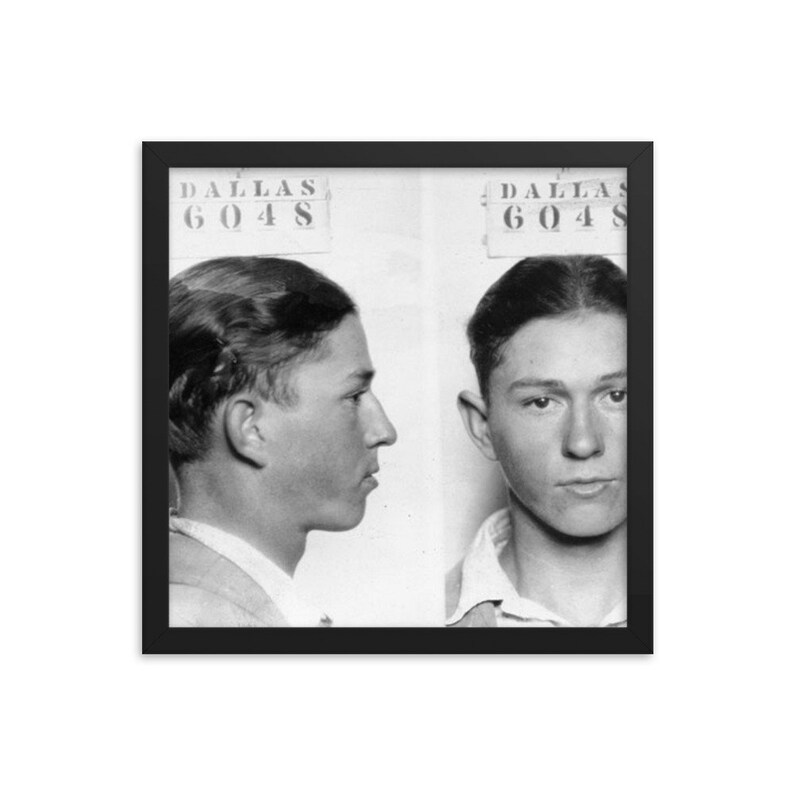 Iconic Clyde Barrow Mugshot Bonnie & Clyde Great Depression - Etsy
