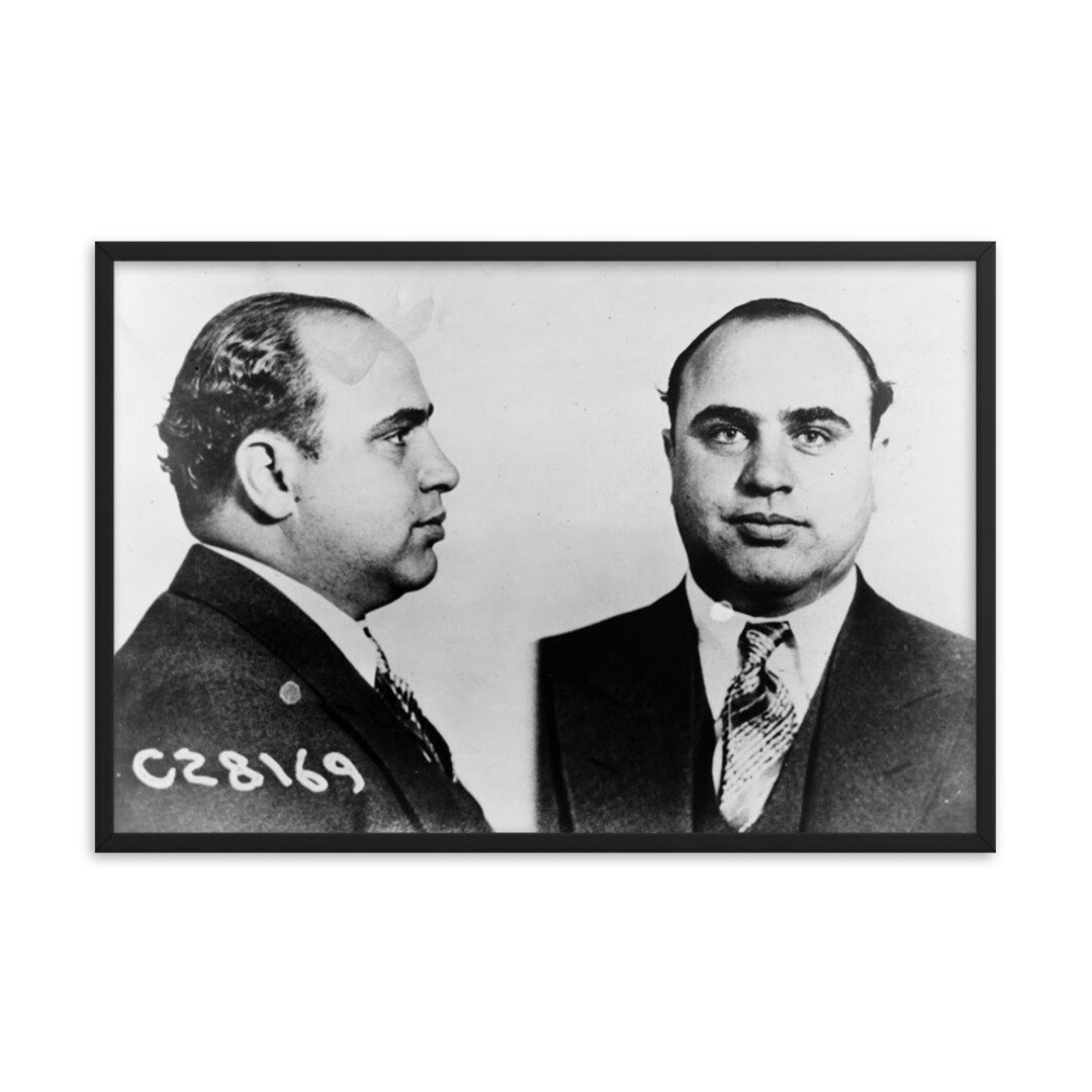 Al Capone Mugshot Framed Gangsters Dillinger Public Enemy - Etsy