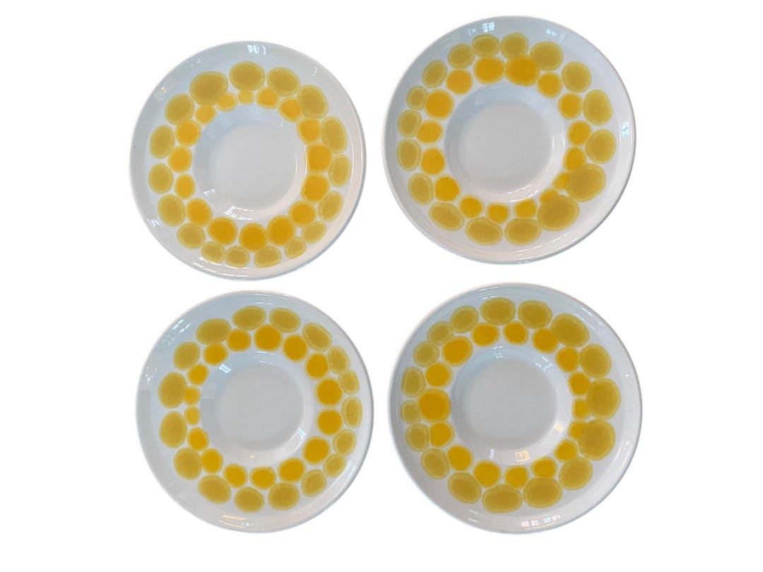 Franciscan Sundance Stoneware Saucer Plate Made in England. Set of 4 ...