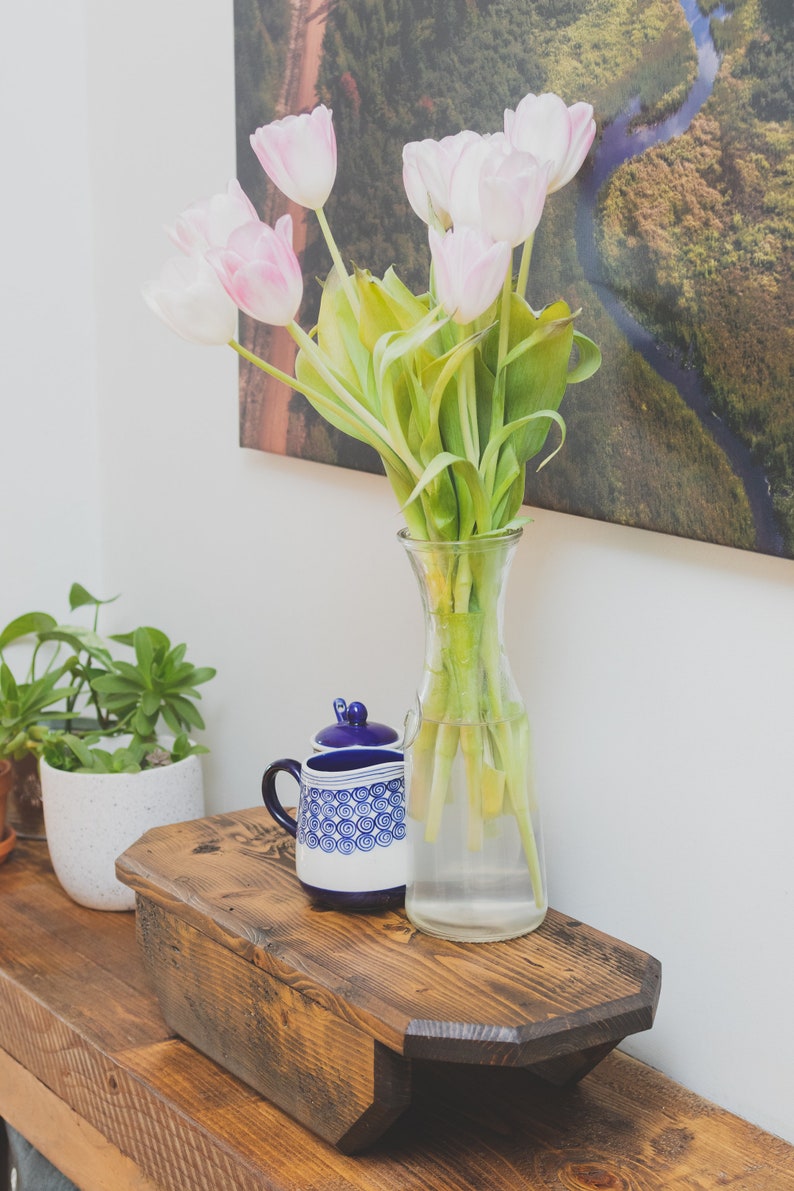 Rustic Side-table Plant Stand. Handmade Reclaimed Wooden Plant - Etsy