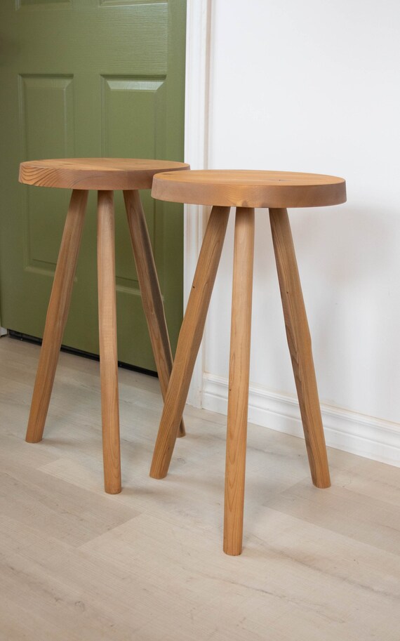 Natural wood stool store