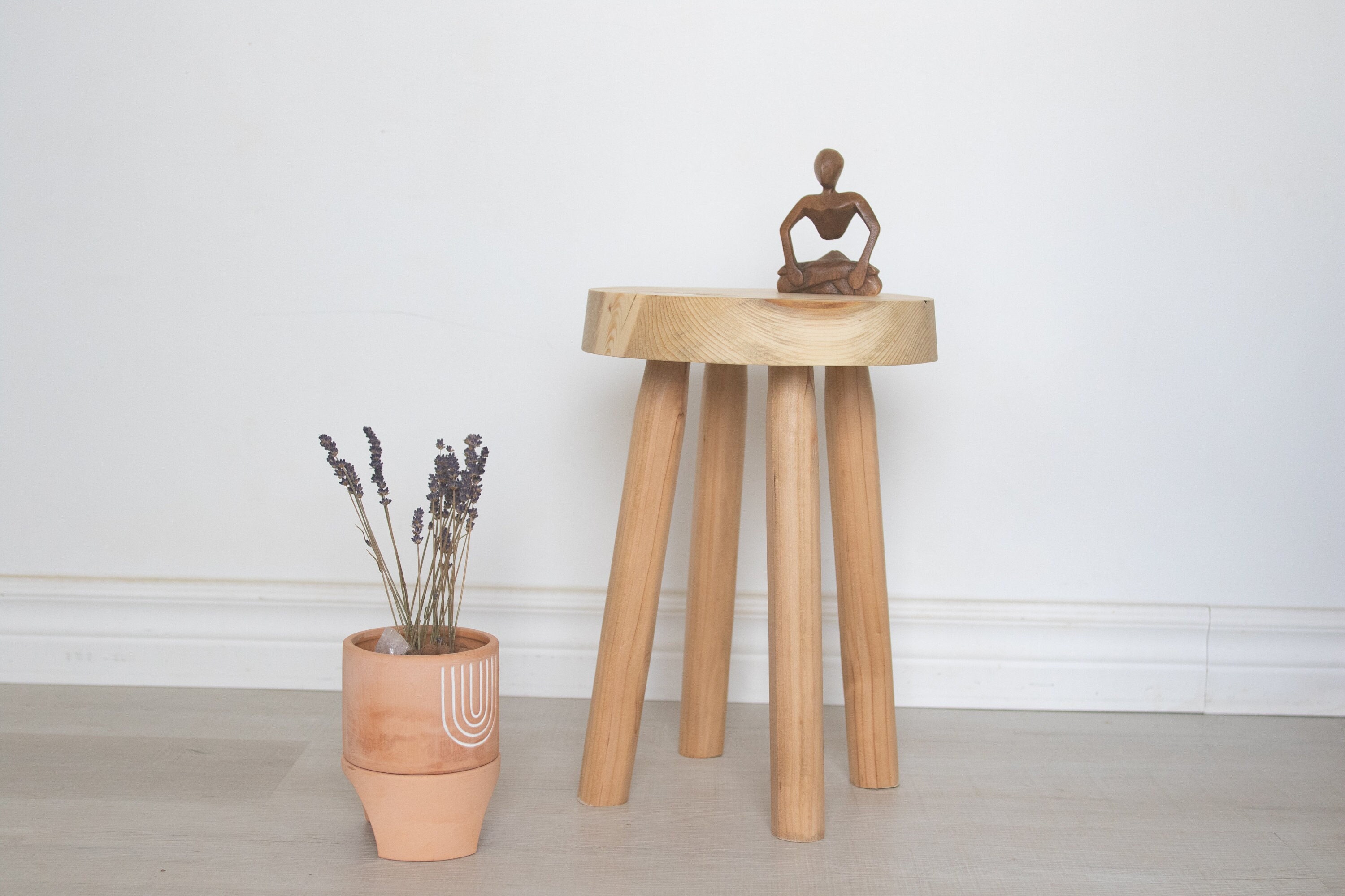 4 legged wooden stool store