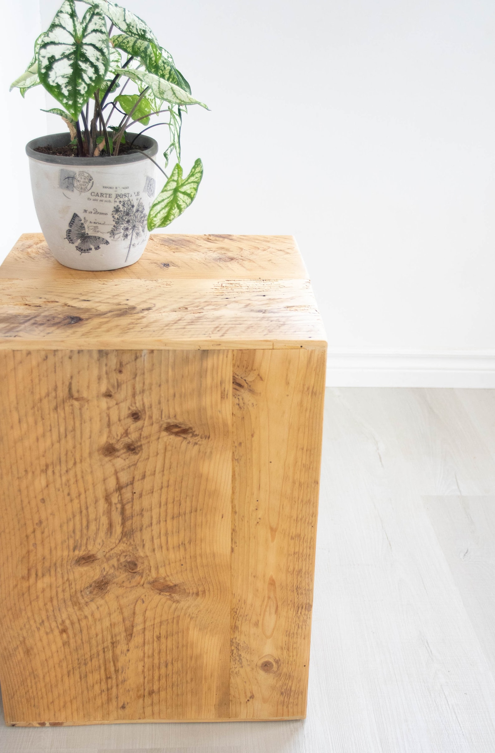 Barnwood Box Nightstand. Large Box Side Table Made From - Etsy