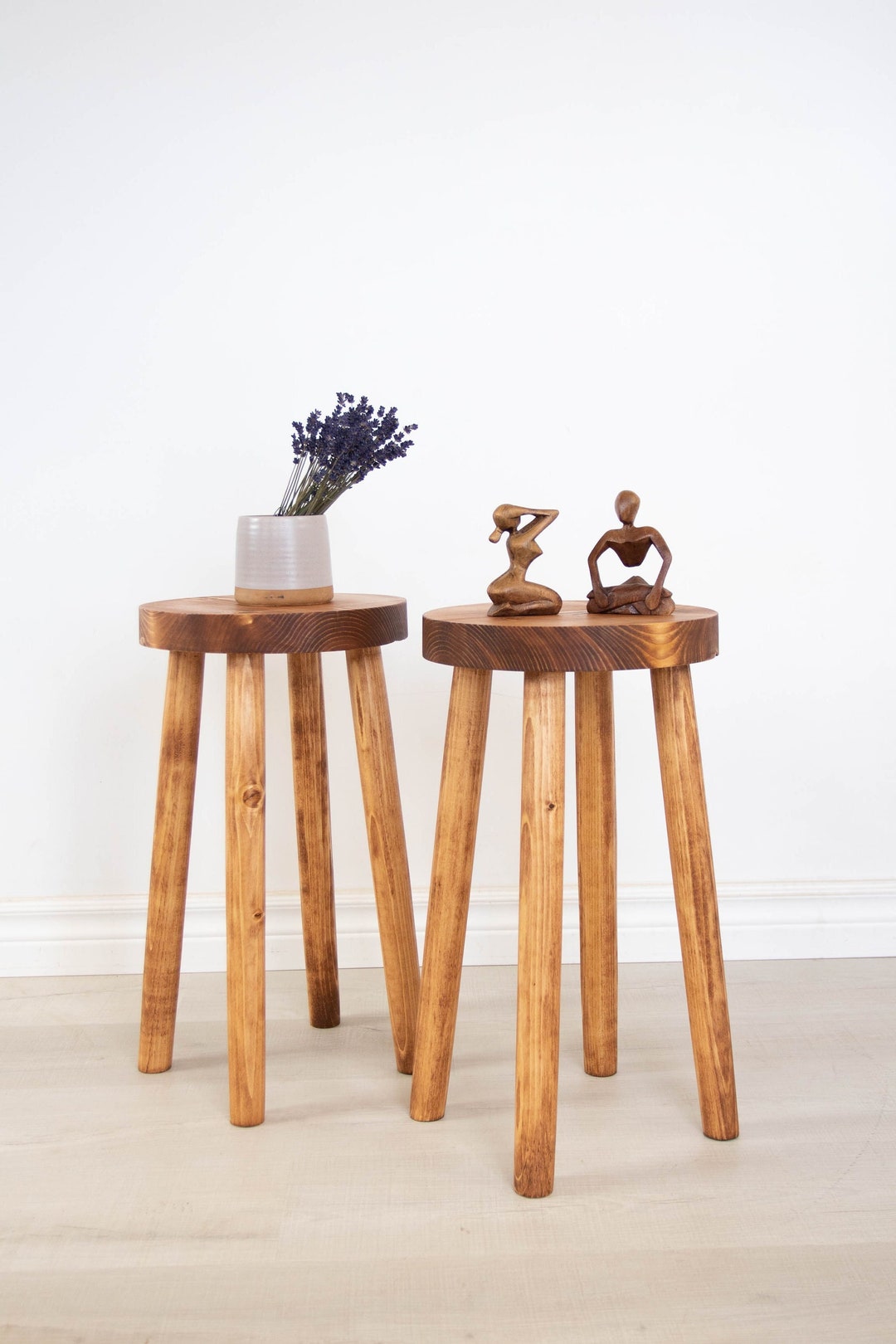 The "addison" Four Legged Stool. Reclaimed Wooden 4 Legged Stool ...