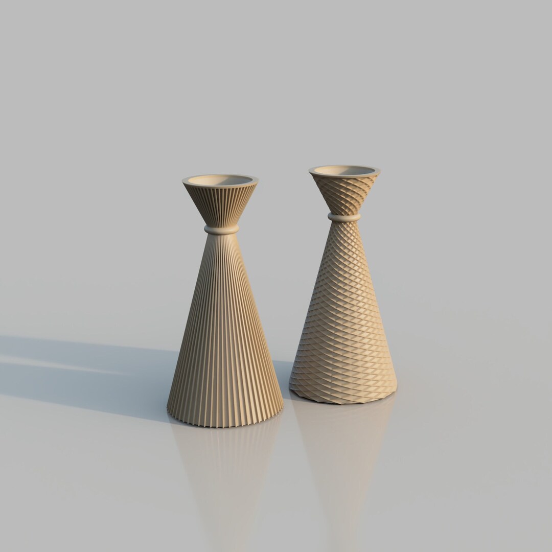 Pack 2 3D Vases / Digital File / STL File / Ready for 3D Printing / 3D ...