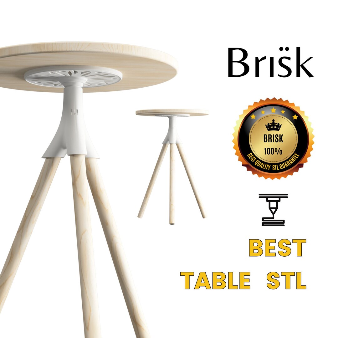 Brisk 3D Design Table / STL Table / Digital File / STL File / Ready for ...
