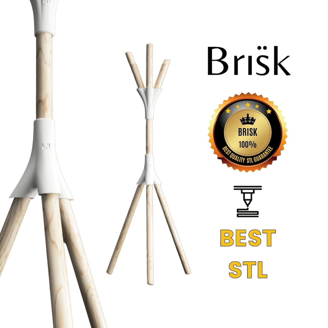 Brisk 3D Design Coat Rack / STL Coat Rack / Digital File / STL File ...