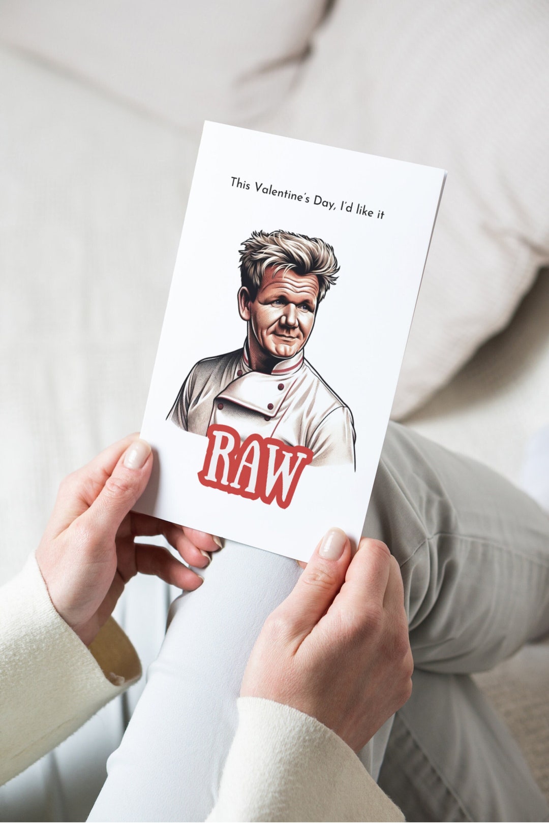 Gordon Ramsay Inspired raw Valentine's Day Card - Etsy