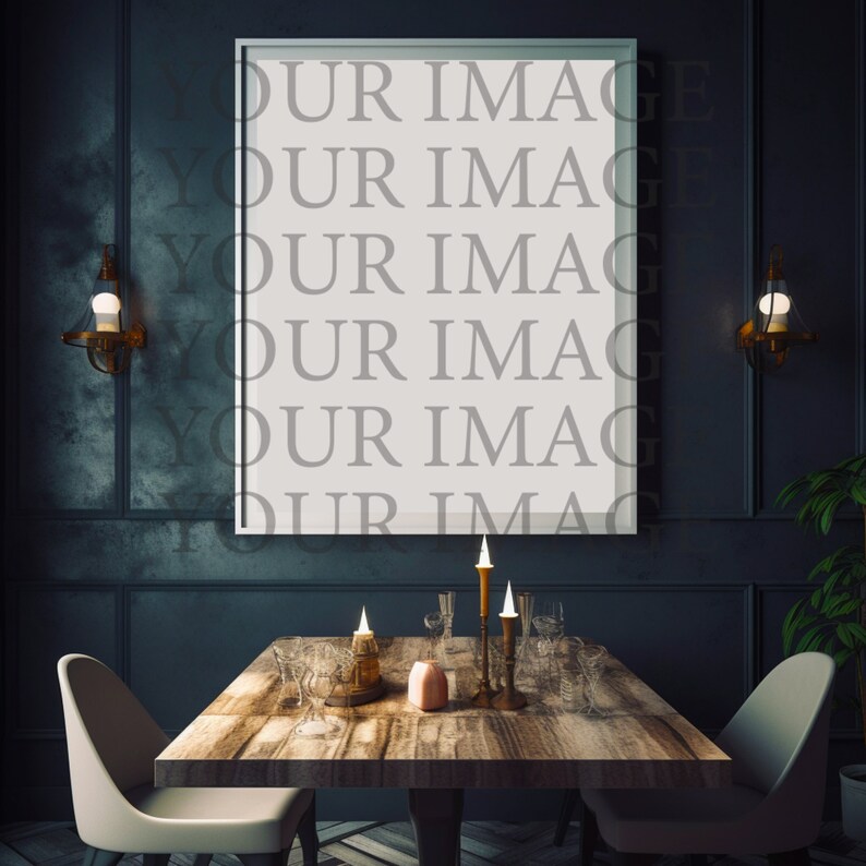 Mockup Café,frame Wall Art Mock Ups,coffee Shop Wall Art,interior Decor ...