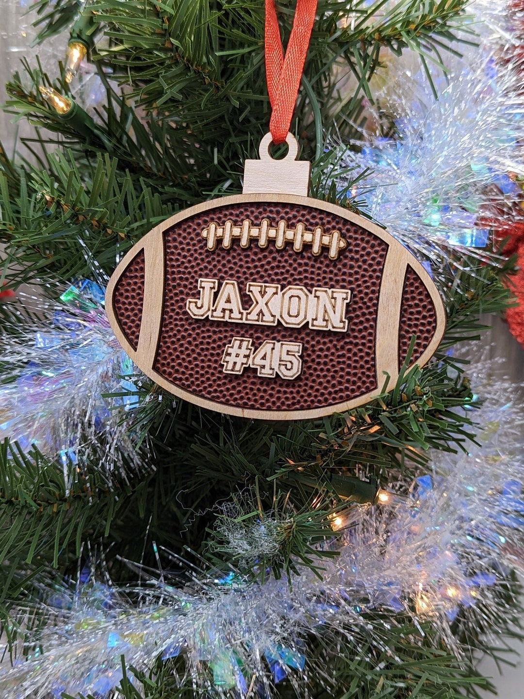 Personalized Football Christmas Ornament Football Team Coach - Etsy