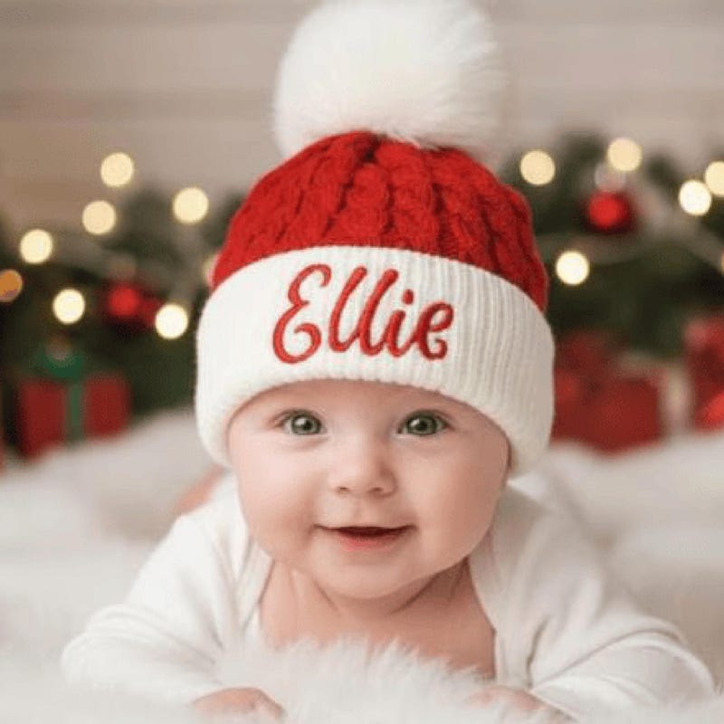 Baby Knit Christmas Hats - Etsy